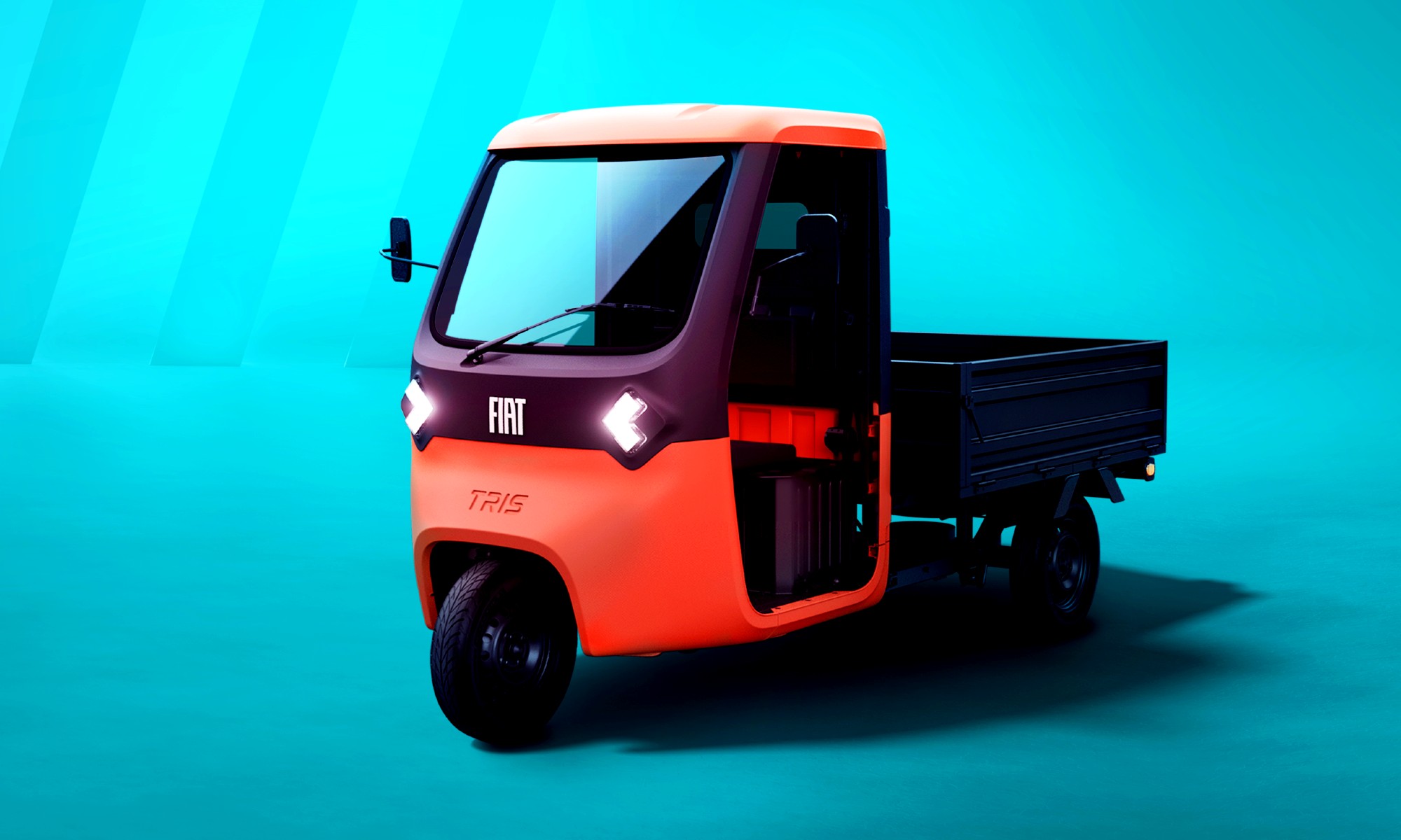 Fiat Tris La Pick up El ctrica De Tres Ruedas Ideal Para La Ciudad