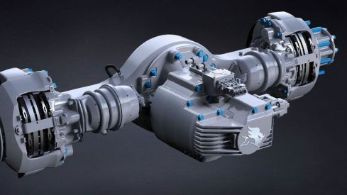 Este es el eje eléctrico integrado Meritor 14xe para el camión ...