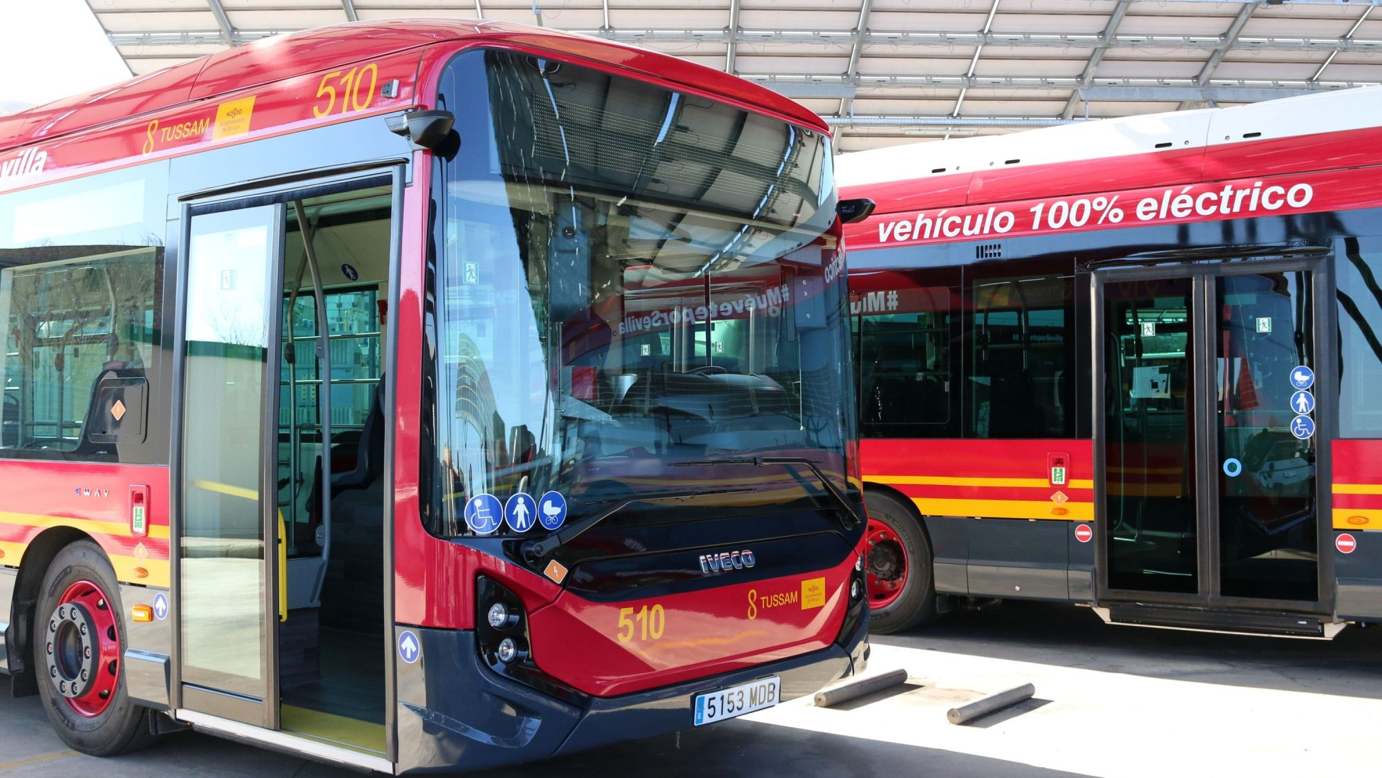 Sevilla incorpora los primeros autobuses 100% eléctricos de Iveco en España