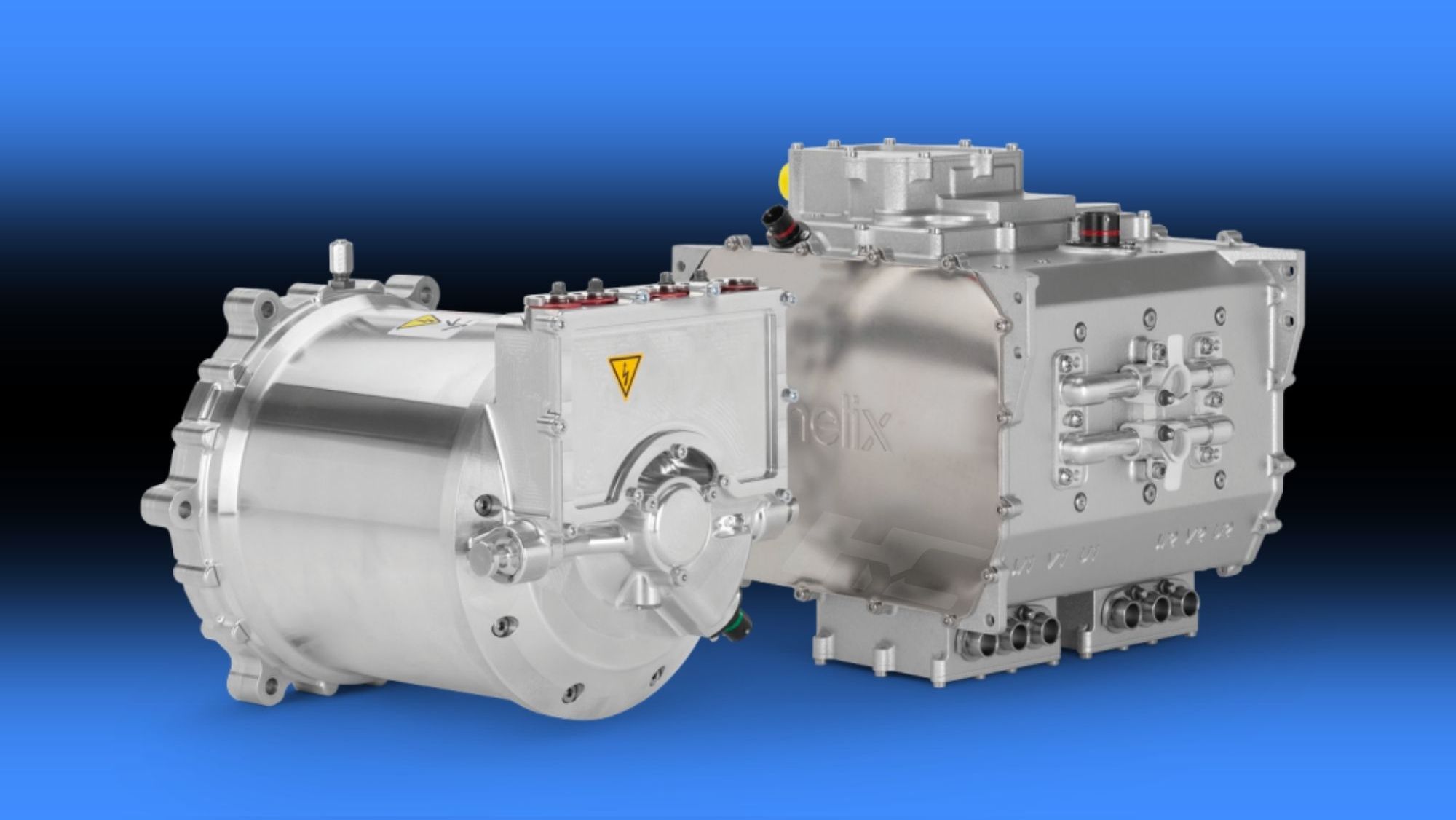 Helix presenta un motor eléctrico de 884 CV para un deportivo trasera