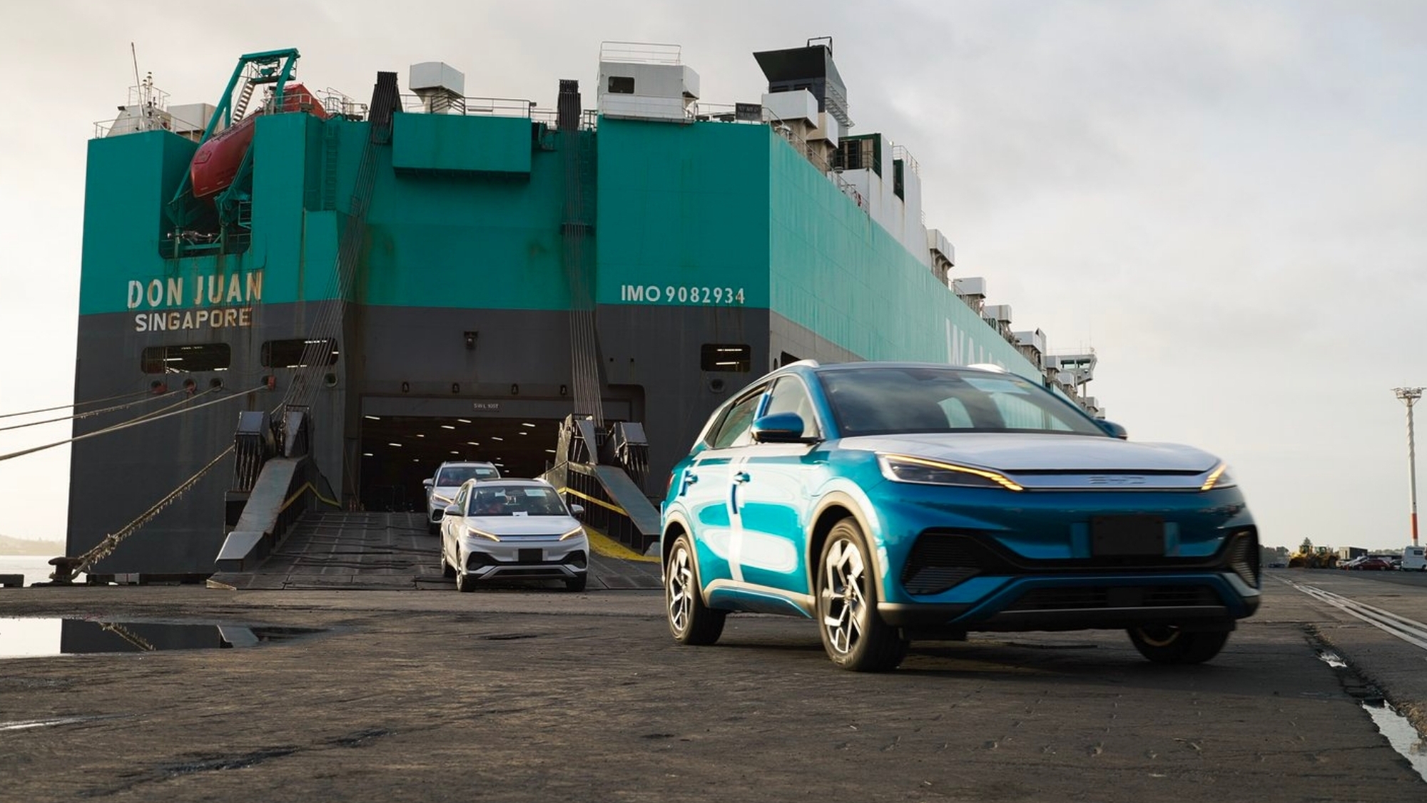 BYD lanzará súper-barco para exportar 7.000 coches eléctricos desde China