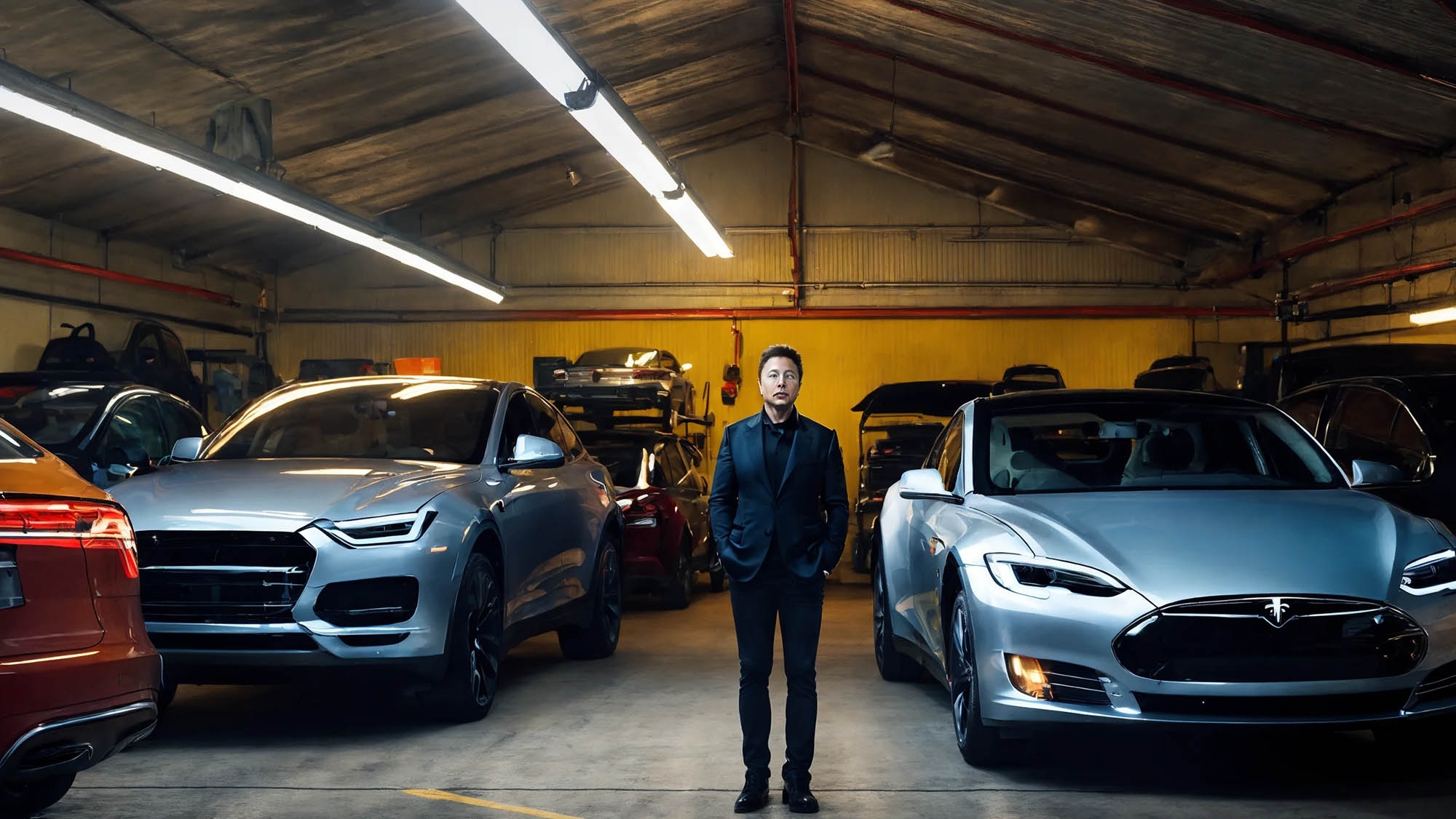 Colección de Autos de Elon Musk: De un BMW 320i a la Futurista Tesla ...