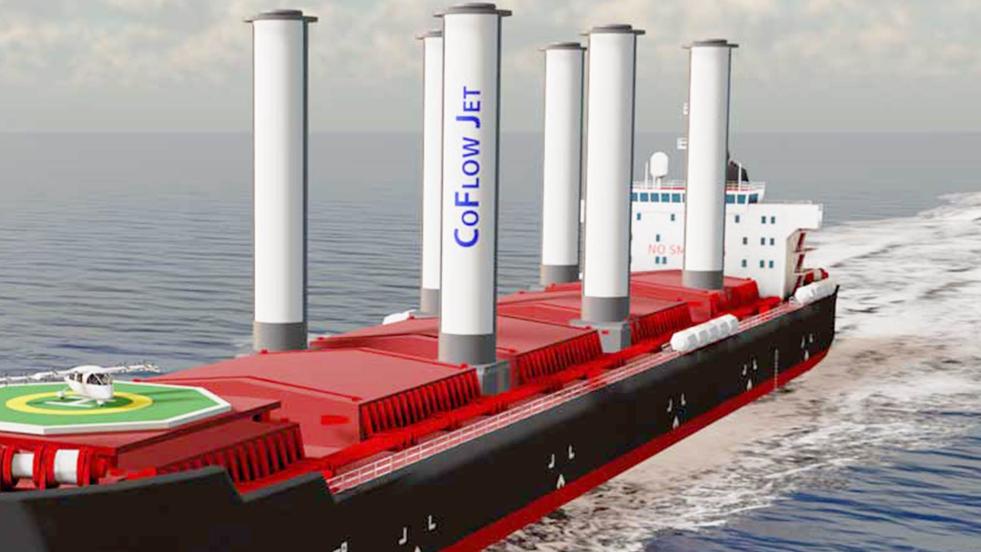 Velas y cilindros CoFlow Jet: el futuro verde del transporte marítimo