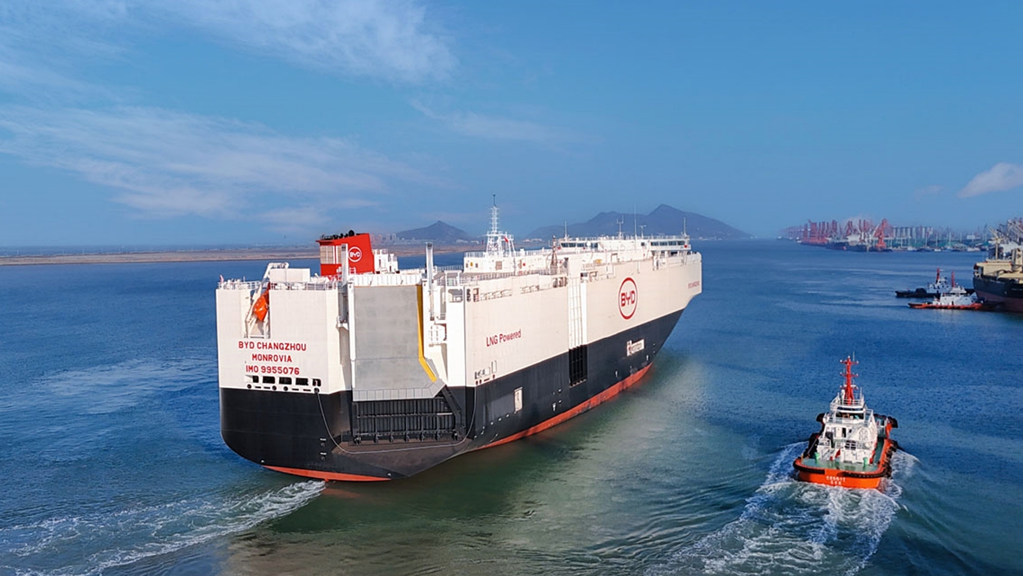 BYD lanza su segundo buque para llevar coches eléctricos a Europa