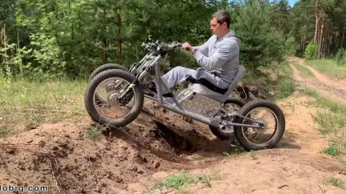 Desde Rusia llega este cuadriciclo eléctrico 4x4, sin complejos para ...